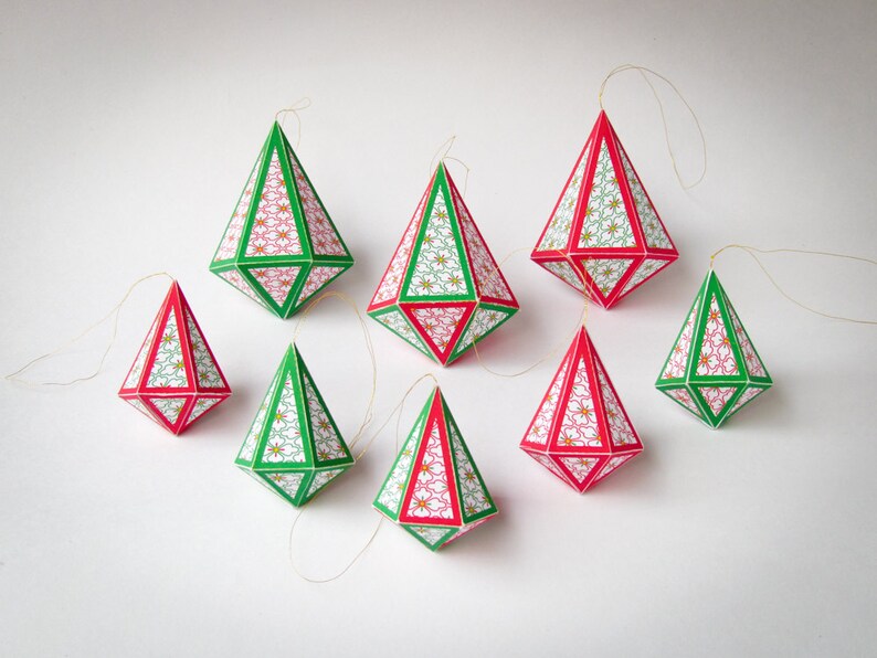 DIY Christmas DIY Holiday Ornaments 8 Printable Christmas - Etsy