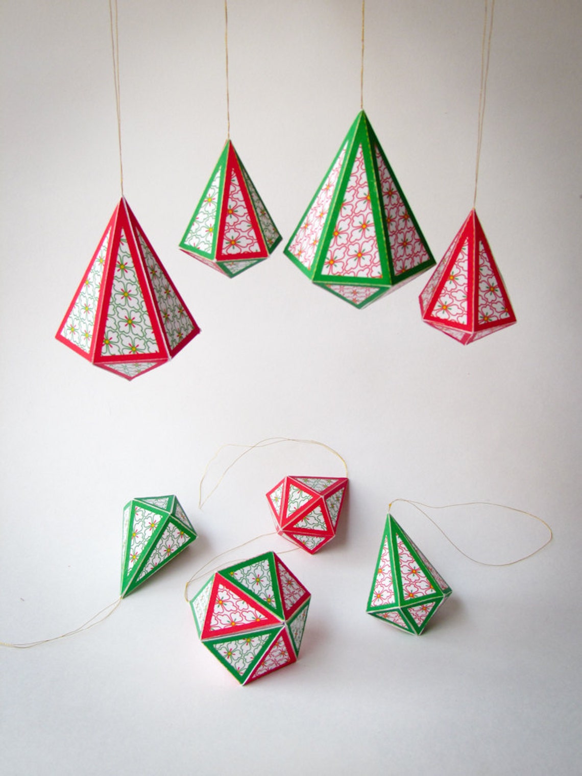 DIY Christmas DIY Holiday Ornaments 8 Printable Christmas - Etsy