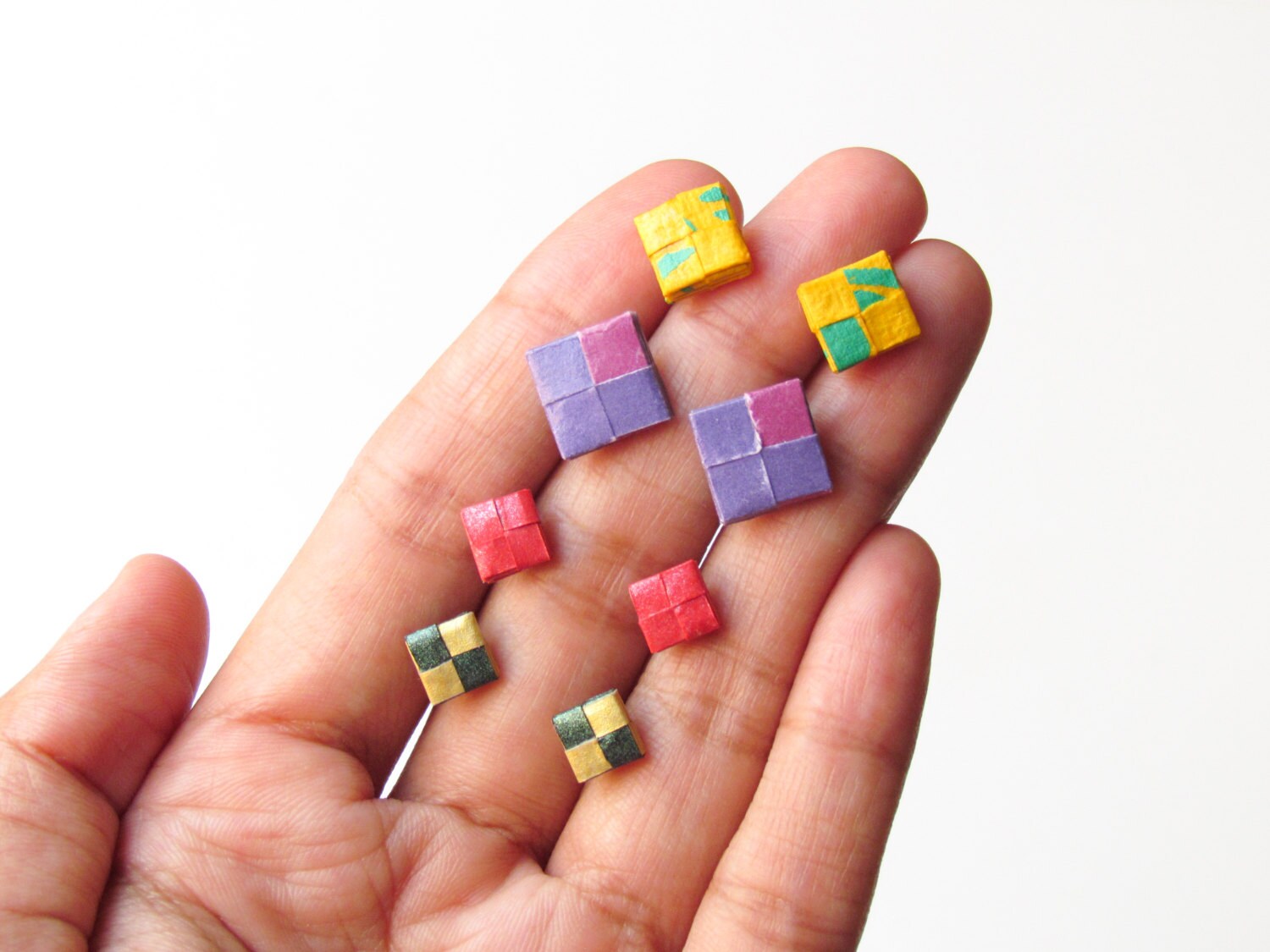 DIY Paper woven jewelry Box weaving paper earrings pendants | Etsy