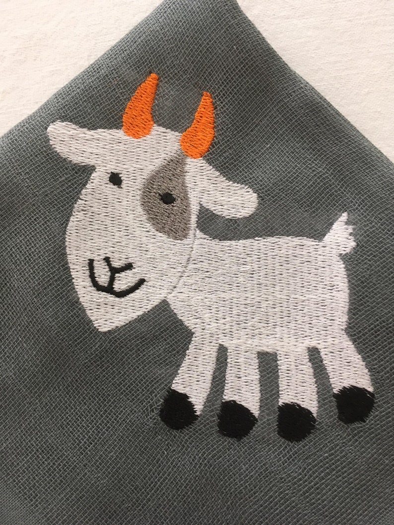 Embroidery Design Goat 4'x4' DIGITAL DOWNLOAD | Etsy
