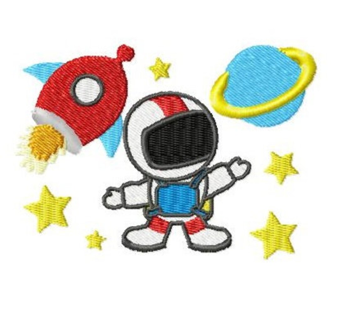 Embroidery Design Outer Space 4'x4' - DIGITAL DOWNLOAD PRODUCT - Etsy