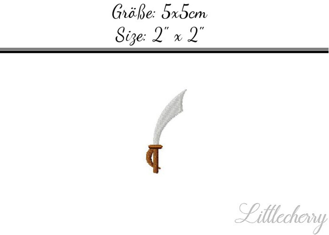 Embroidery Design Saber 2'x2' DIGITAL DOWNLOAD PRODUCT - Etsy