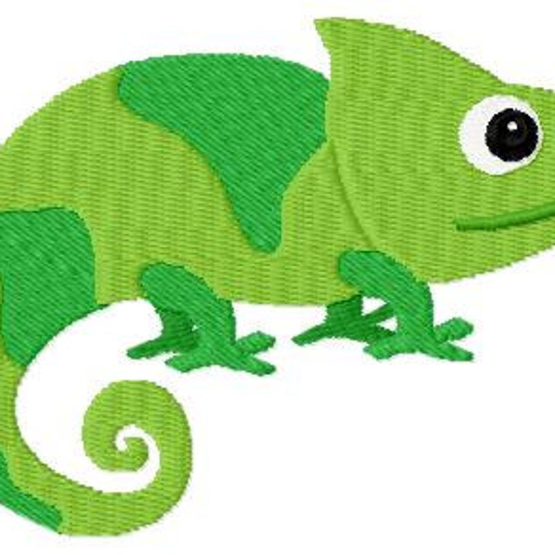 Chameleon Embroidery - Etsy