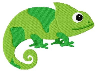 Embroidery Design Chameleon 4'x4' DIGITAL DOWNLOAD - Etsy