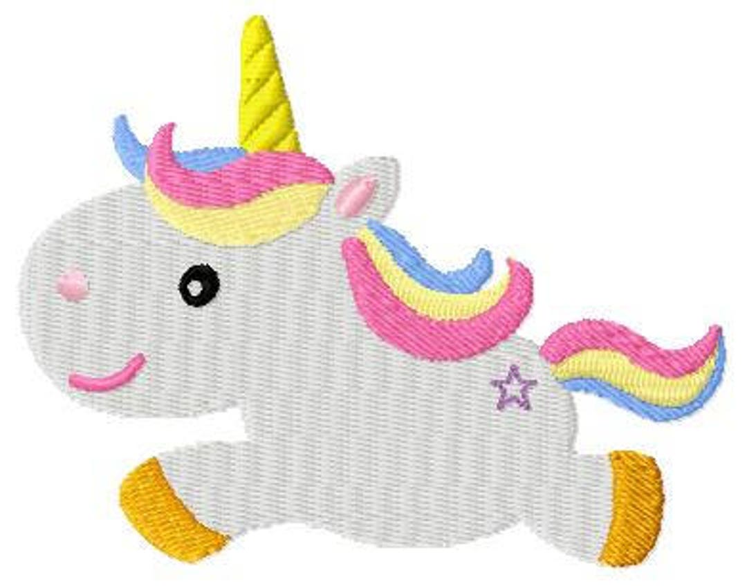Embroidery Design Cute Unicorn 4x4' - DIGITAL DOWNLOAD PRODUCT - Etsy