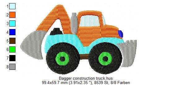 Embroidery Design Digger No. 2 4'x4' - DIGITAL DOWNLOAD PRODUCT - Etsy