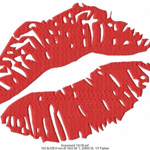 Embroidery Design Kiss 5'x7' DIGITAL DOWNLOAD PRODUCT - Etsy