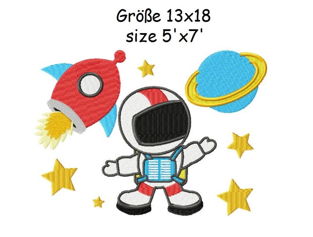 Embroidery Design Outer Space 5'x7' - DIGITAL DOWNLOAD PRODUCT - Etsy