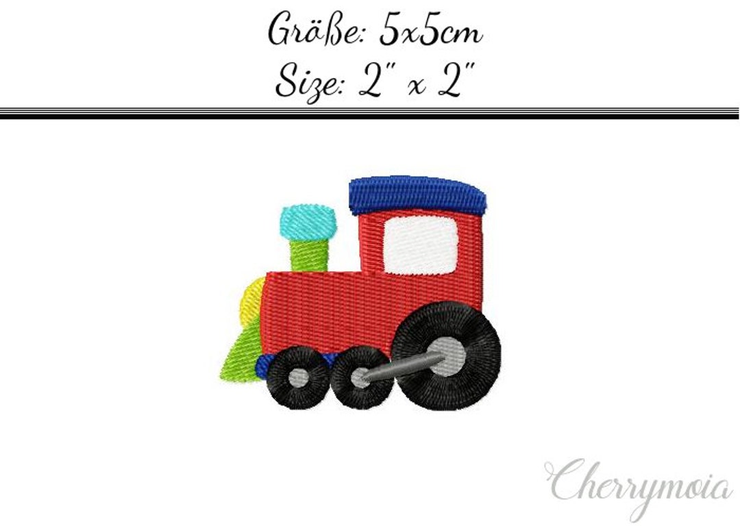 Embroidery Design Locomotive 2'x2' DIGITAL DOWNLOAD PRODUCT - Etsy
