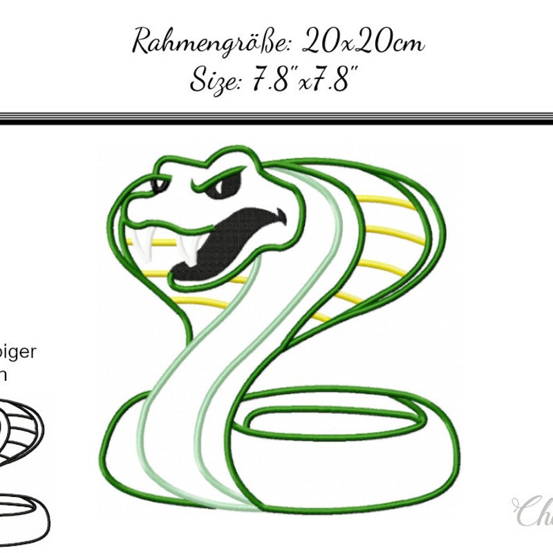 Cobras Applique Design - Etsy