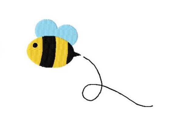 Embroidery Design Bee 4'x4' DIGITAL DOWNLOAD PRODUCT | Etsy