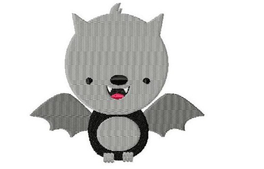 Embroidery Design Bat Black 4'x4' DIGITAL DOWNLOAD PRODUCT - Etsy