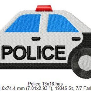 Embroidery Design Police 5'x7' DIGITAL DOWNLOAD PRODUCT - Etsy