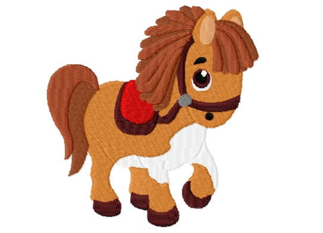 Embroidery Design Pony 4'x4' - DIGITAL DOWNLOAD PRODUCT - Etsy