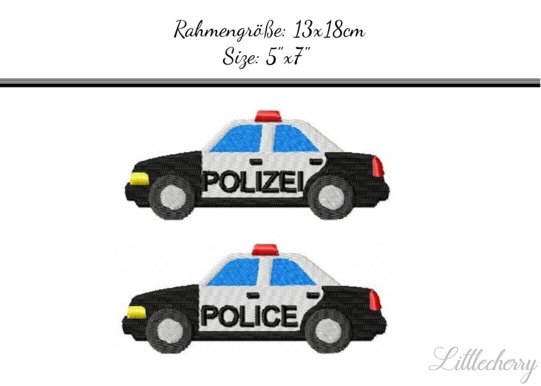Embroidery Design Police 5'x7' DIGITAL DOWNLOAD PRODUCT - Etsy