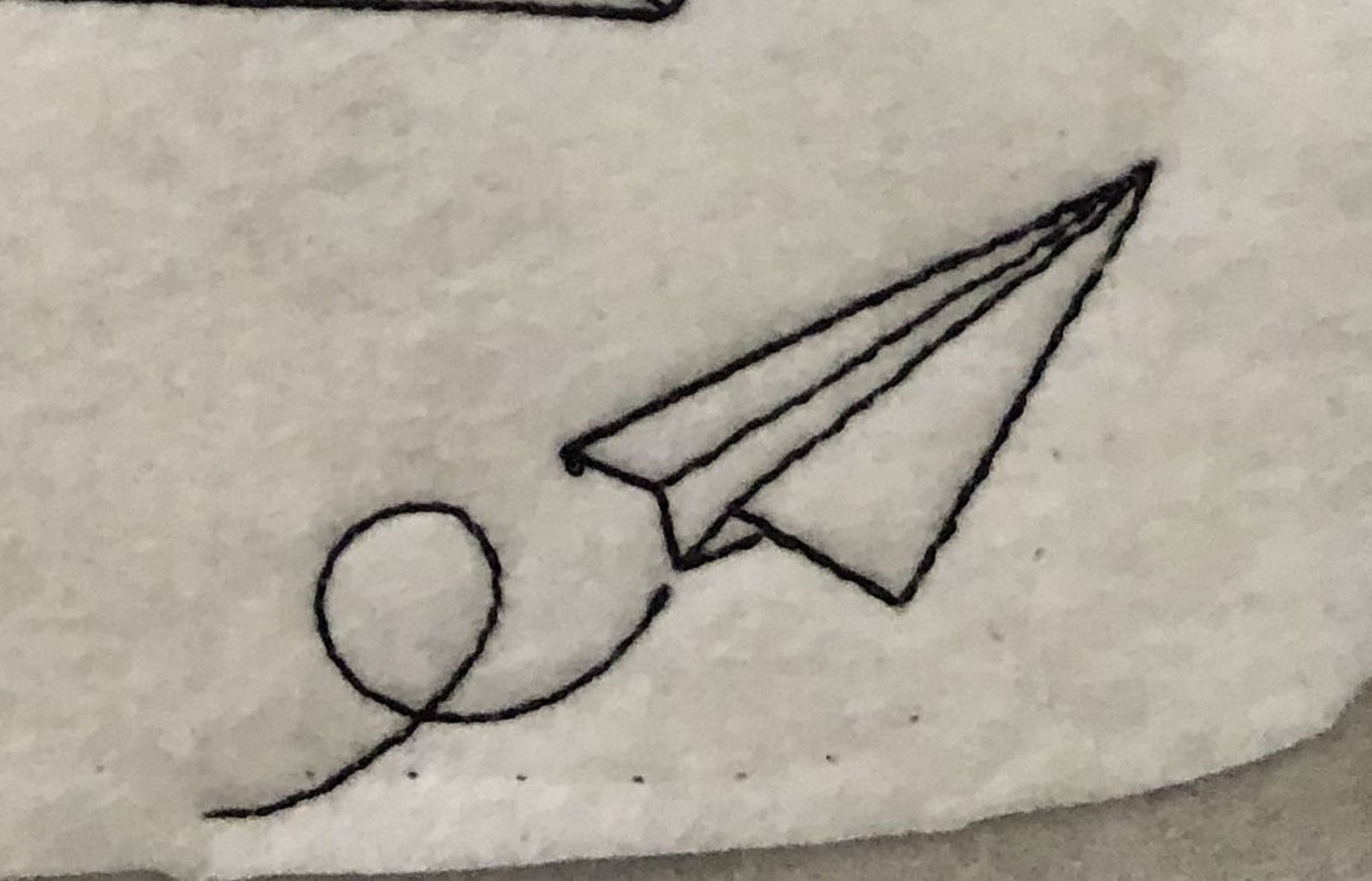 Embroidery Design Paperplane Doodle 2'x2' - DIGITAL DOWNLOAD PRODUCT - Etsy