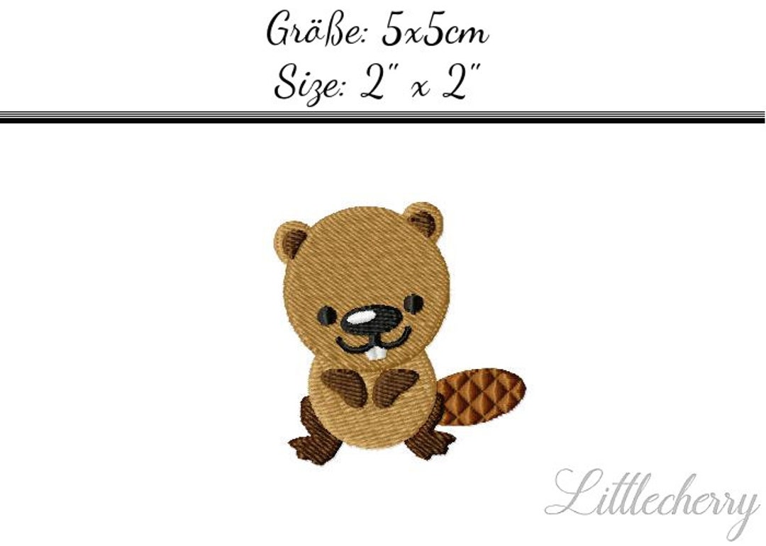 Embroidery Design Beaver 2'x2' DIGITAL DOWNLOAD PRODUCT - Etsy