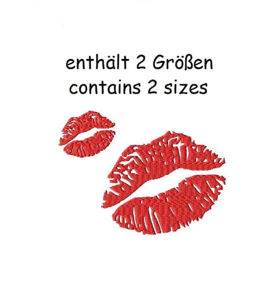 Embroidery Design Kisses DIGITAL DOWNLOAD PRODUCT - Etsy