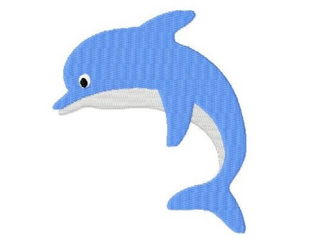 Embroidery Design Dolphin No.2 4'x4' - DIGITAL DOWNLOAD PRODUCT - Etsy