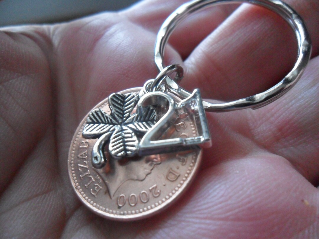 21st Birthday Present 2003 British Coin Keyfob for a 21st Birthday Gift ...