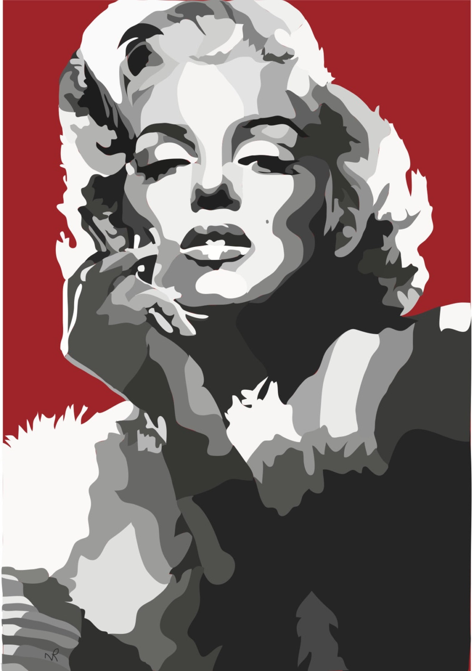 Marilyn Monroe Digital Art Print.... - Etsy