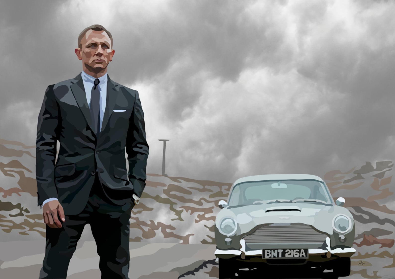 James Bond 007 Skyfall Digital Art Print - Etsy UK