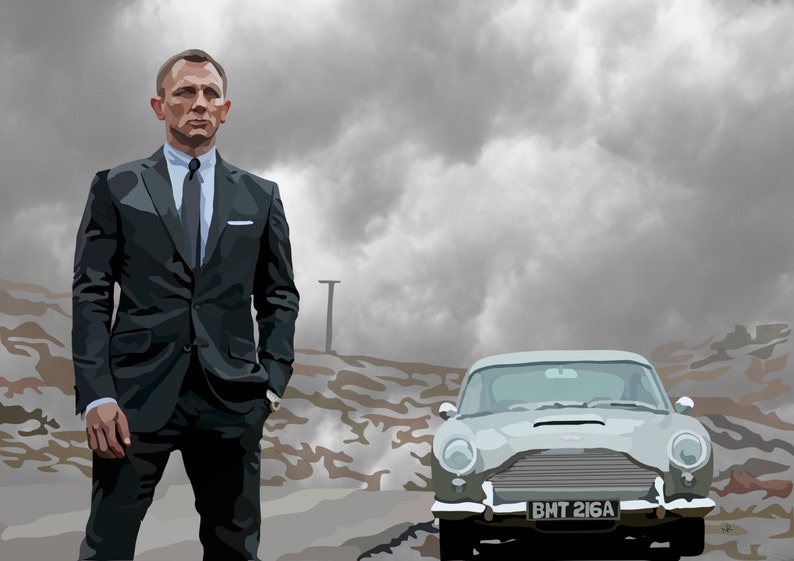 James Bond 007 Skyfall Digital Art Print - Etsy UK