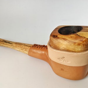 The Spalty Dog Spalted Maple Large Pipe - Etsy