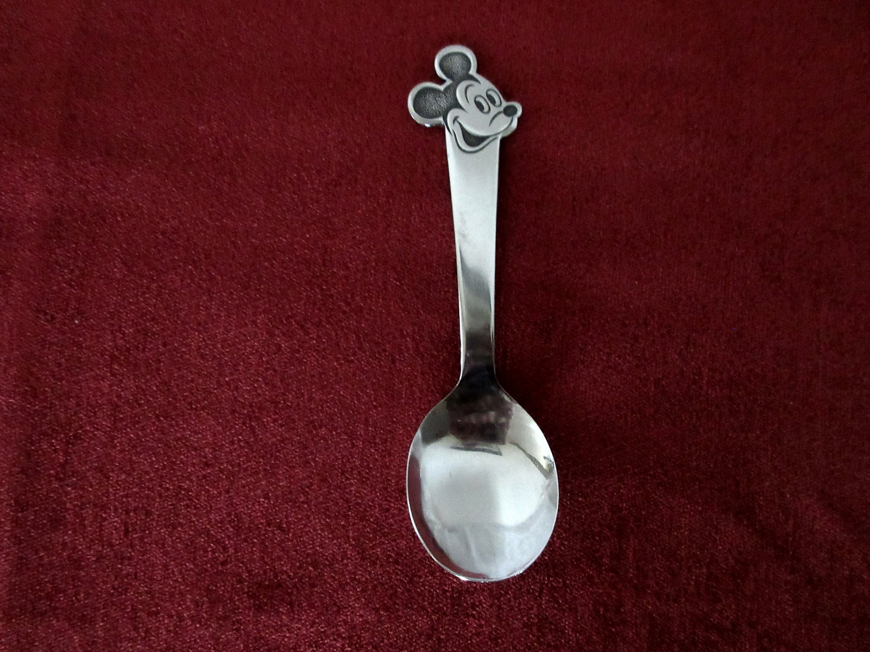 Tiny Mickey Mouse Silver Spoon