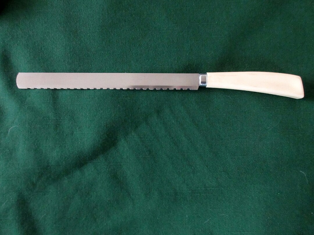 Mid-century Modern 10 3/4 Stainless KNIFE With Ivory Plastic HANDLE ...