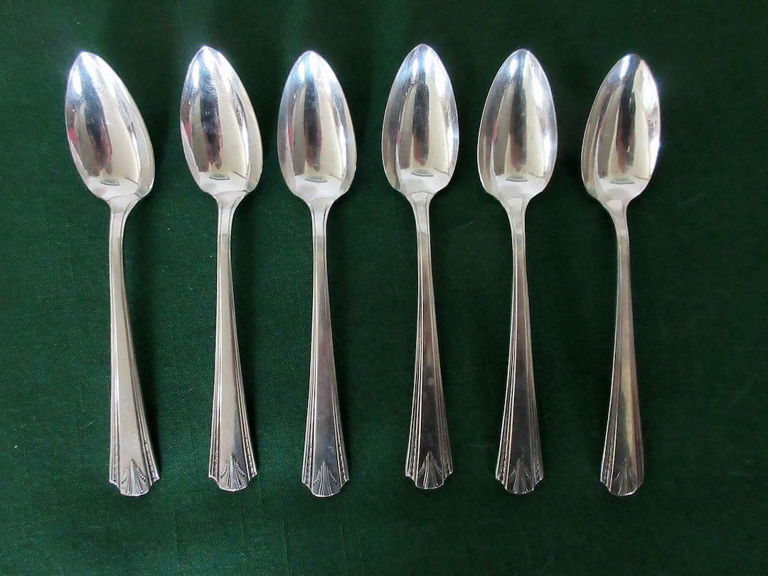 6 Sm Silverplate Fruit?/coffee/5'clock SPOONS From Vernon/oneida in ...