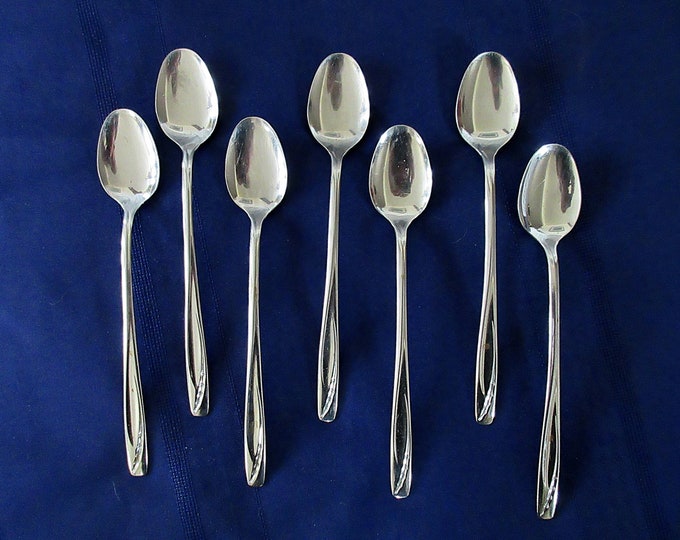 7 Tall Glossy Stainless Ice Tea/sundae SPOONS Rogers/international ...