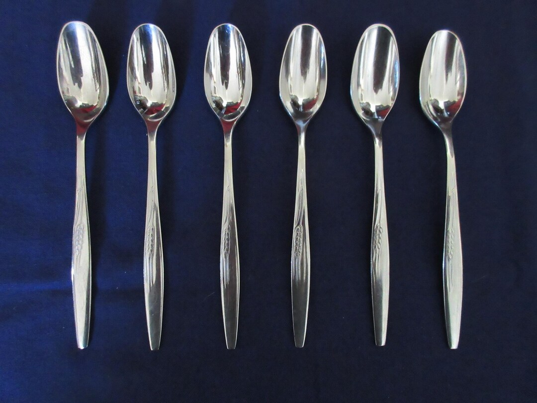 6 Tall Mid-century Modern Stainless Ice Tea Sundae ? SPOONS Marked ...