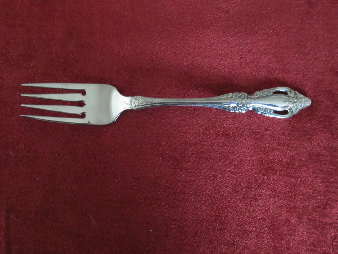 Stainless Salad/dessert FORK From ONEIDA in the Elegant Deluxe RAPHAEL ...