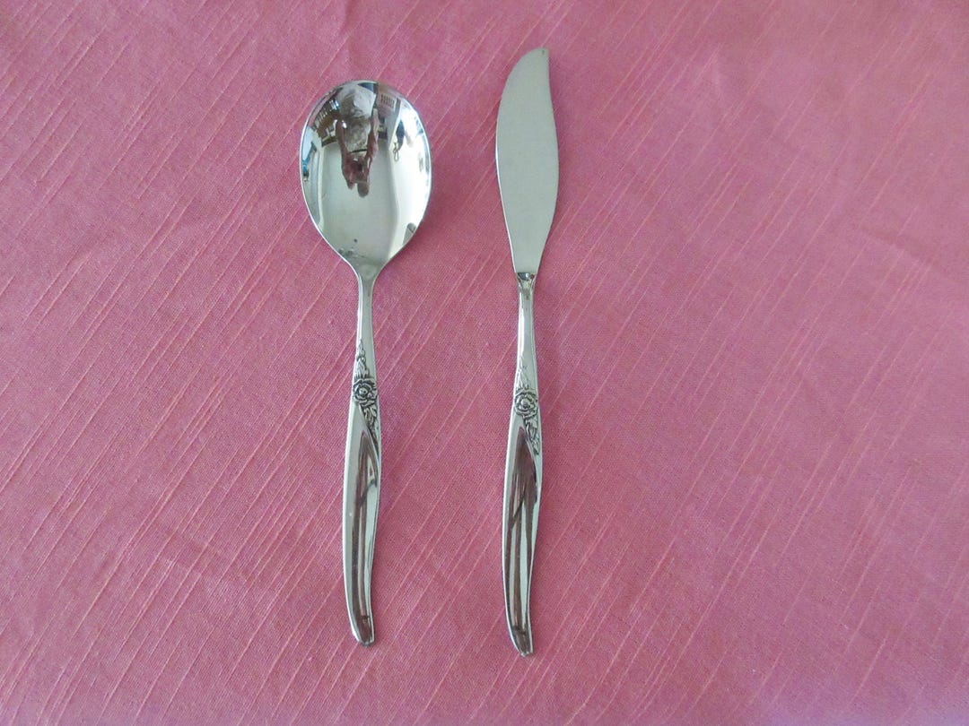 Vtg Stainless Sugar Spoon/butter Spreader Flatware From ONEIDA in ...