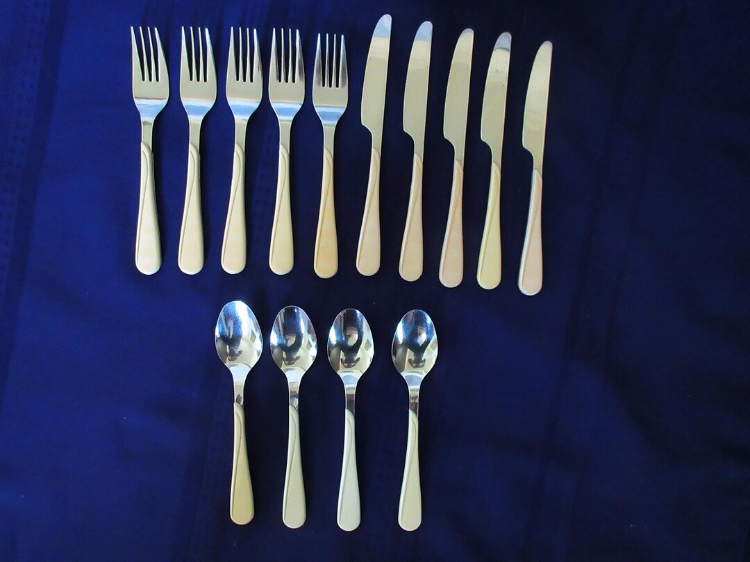 14 Pcs Partial Set Mid Century Stainless Flatware From WF Washington ...