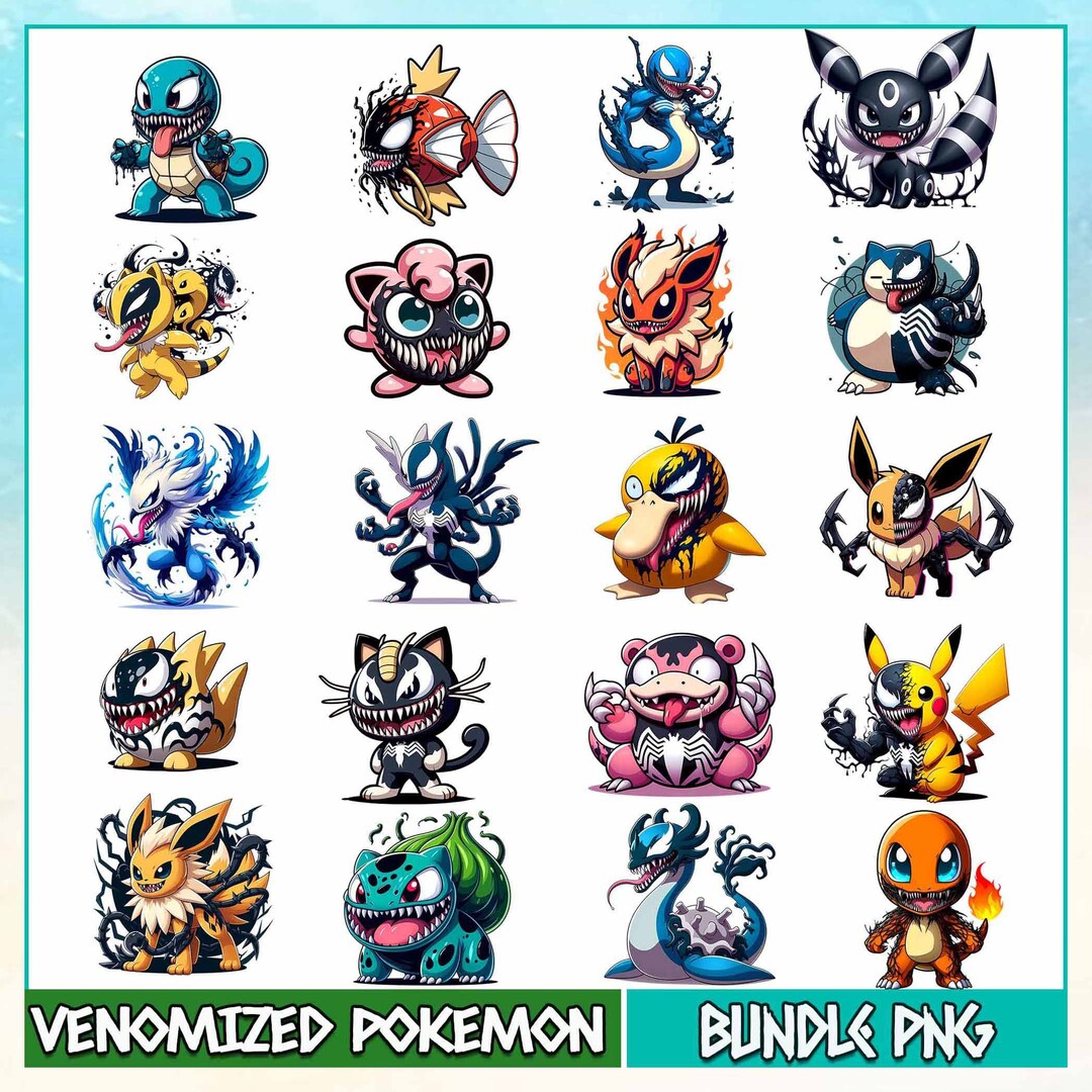 Pokemon Venom Bundle Png, Cartoon Svg Bundle, Pokemon Bundle Svg ...