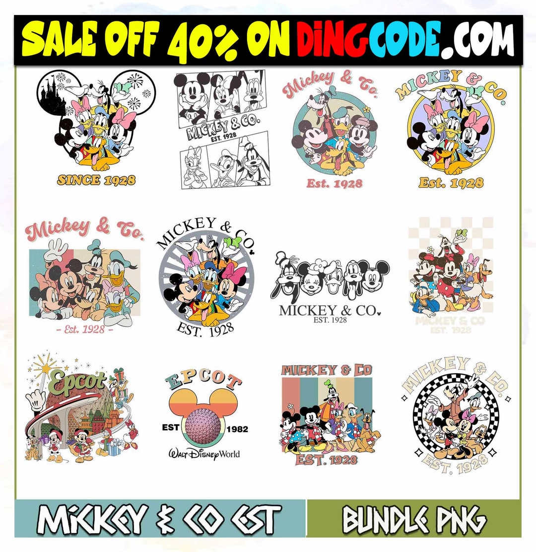 Mega Mickeyy & Friends SVG Bundle, Family Vacation Png, Family Trip SVG ...