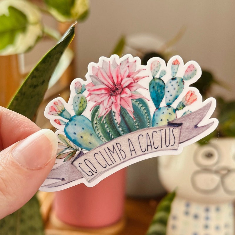 Cactus Stickers - Etsy
