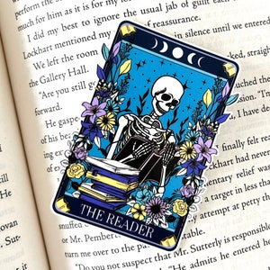 Tarot Card Sticker, the Reader Tarot Card, Occult Book Decor, Kindle ...
