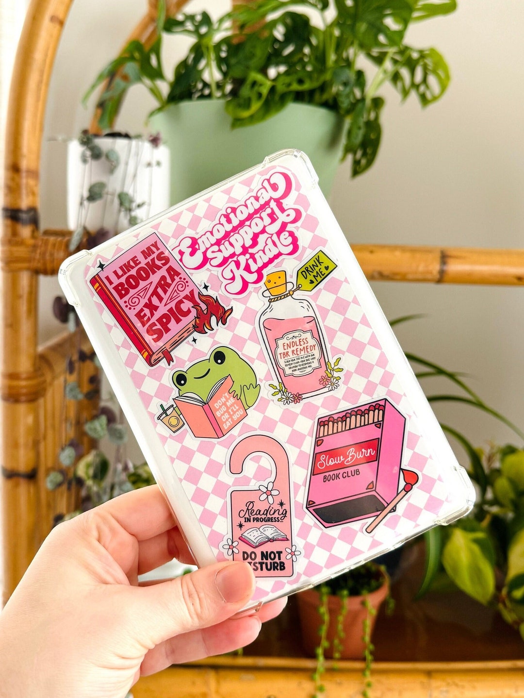 Pink Kindle Stickers, Bookish Sticker Pack , Reader Book Bundle, Pink ...