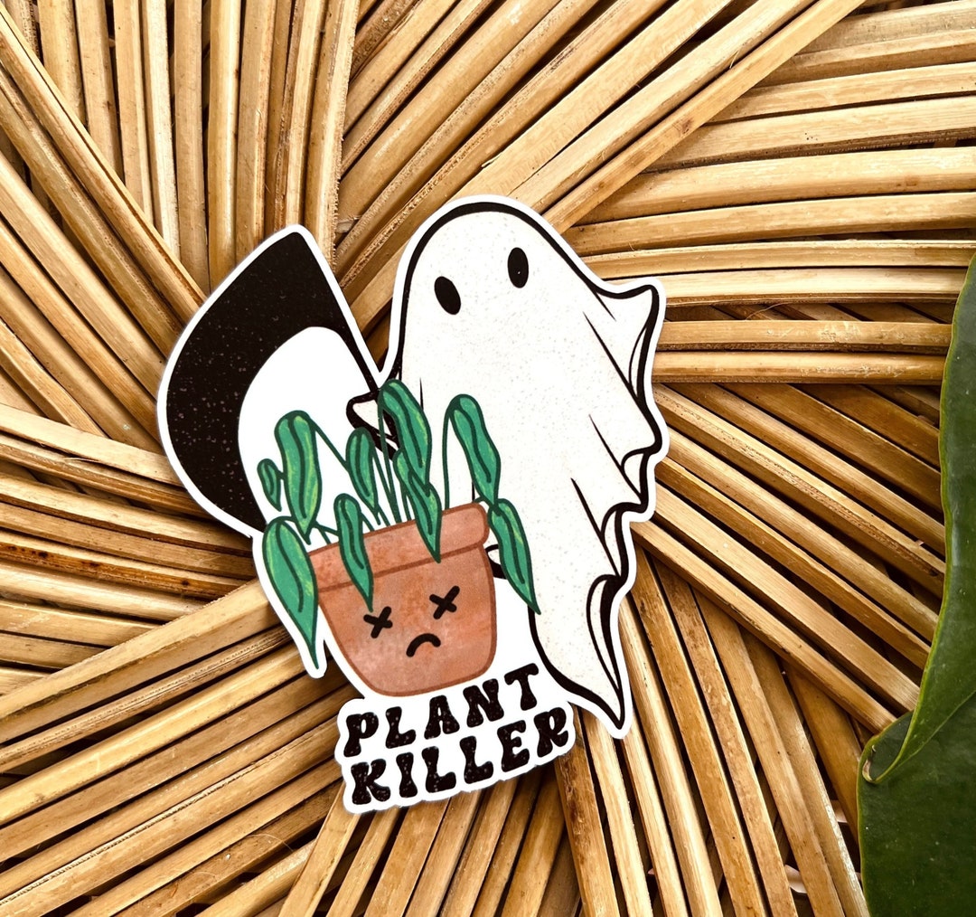 Plant Killer Sticker, Birthday Gift for Plant Lover, Funny Plant ...