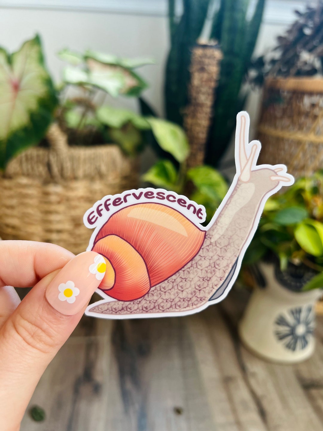 Effervescent Snail Sticker: Water Resistant Twilight Decal - Etsy