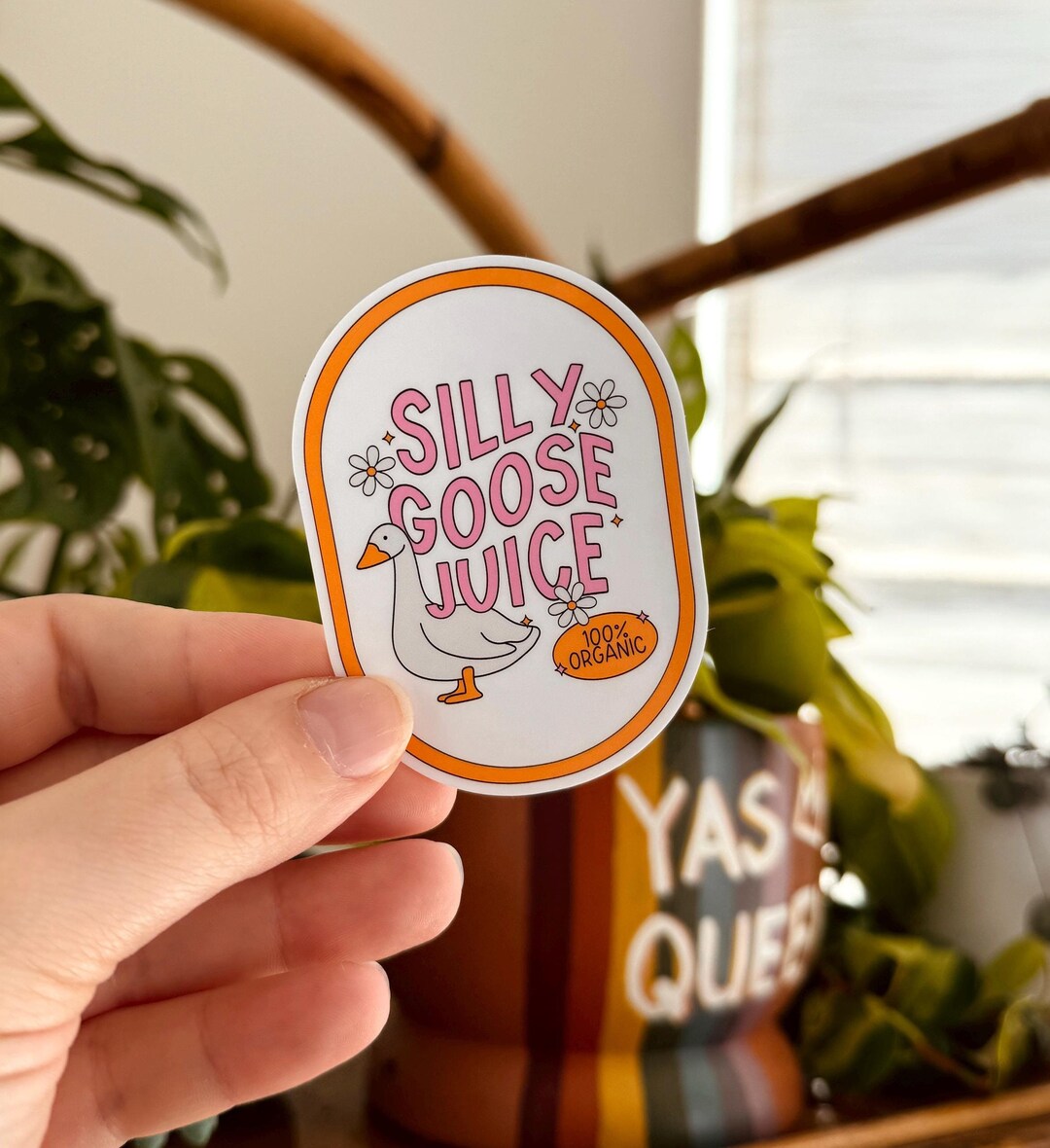 Silly Goose Juice Sticker: Trendy Laptop Decal - Etsy