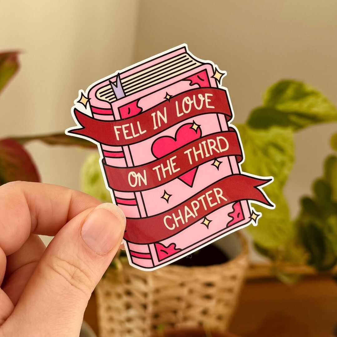 Romance Book Sticker: Fell in Love Funny Kindle Decal - Etsy