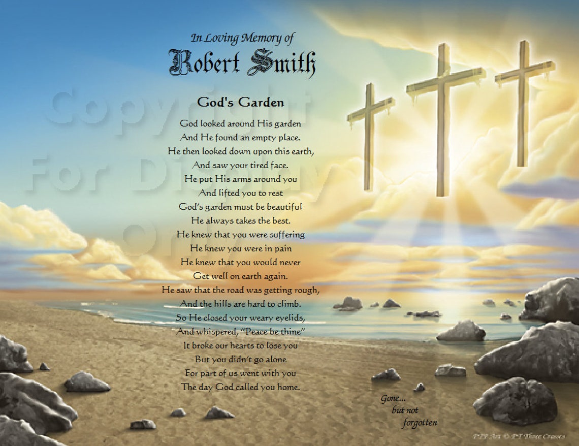In Memory Poem Sympathy Gift Loss of Loved One Poem - Etsy