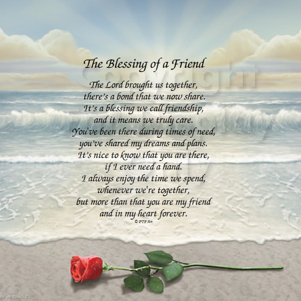 Best Friend Poem - Etsy