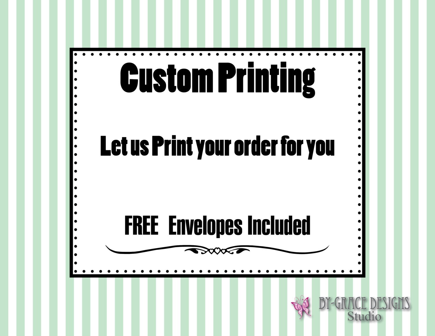 Custom Printing Cards With FREE Envelopes Included Print Your Design or ...