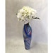 Twisted Multi Color Vase. Blue and White With Purple and Black Accents ...