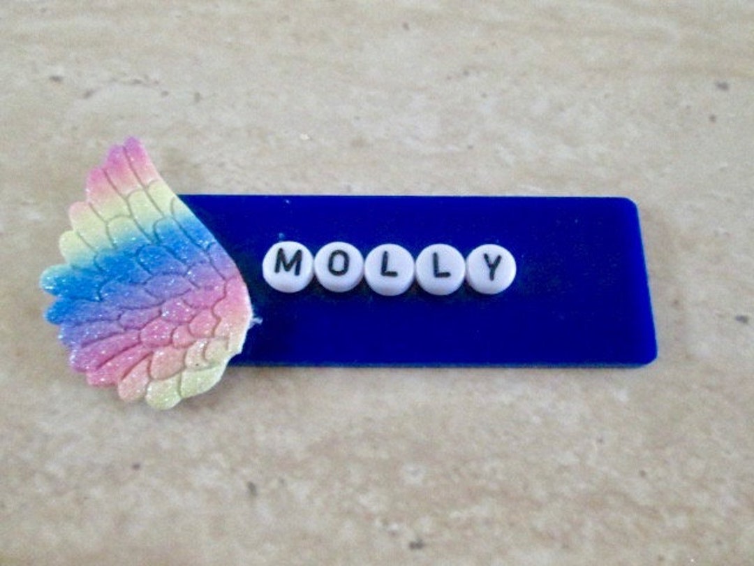 Nombre Tag ID Insignia Imán personalizado o Pin de respaldo - Etsy España